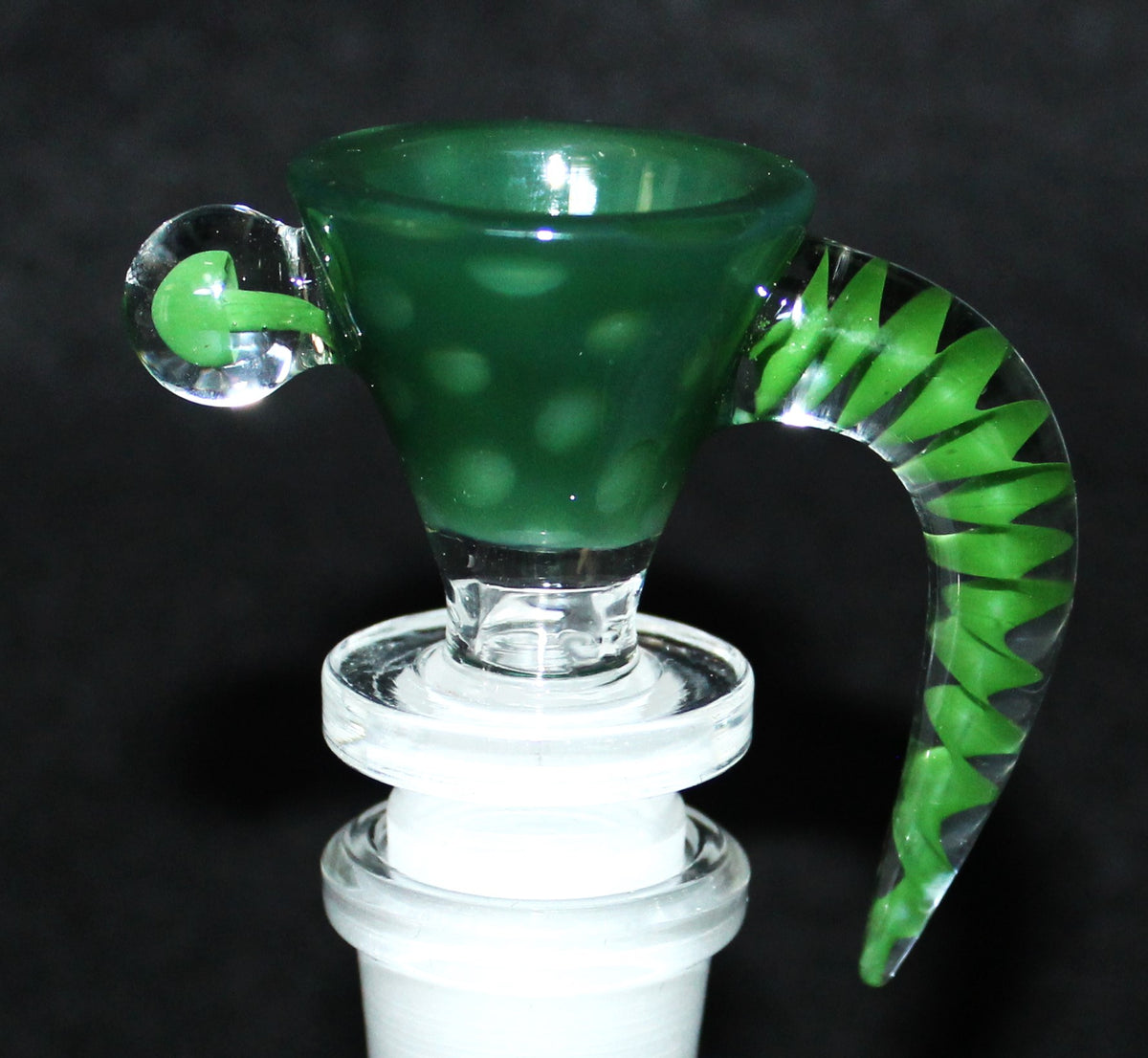 14mm JADE DIAMOND Slide Bowl w/ HONEYCOMB SCREEN Glass Slide Bowl 14 m ...