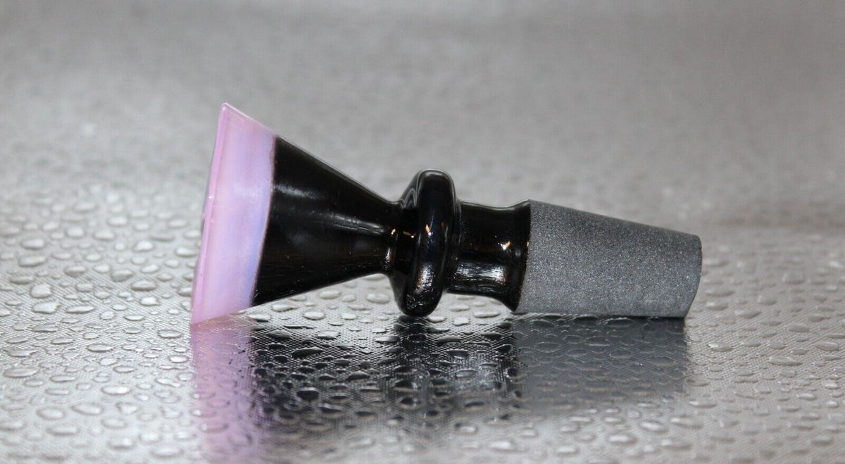14mm BLACK - PINK Thin Glass Slide Bowl Tobacco Slide – The Hippie ...