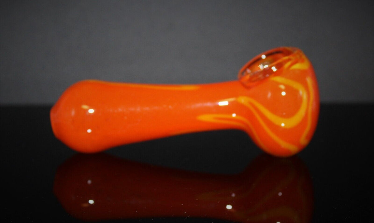 TANGERINE TIGER 4" Thick Glass Pipe – The Hippie Momma Shop